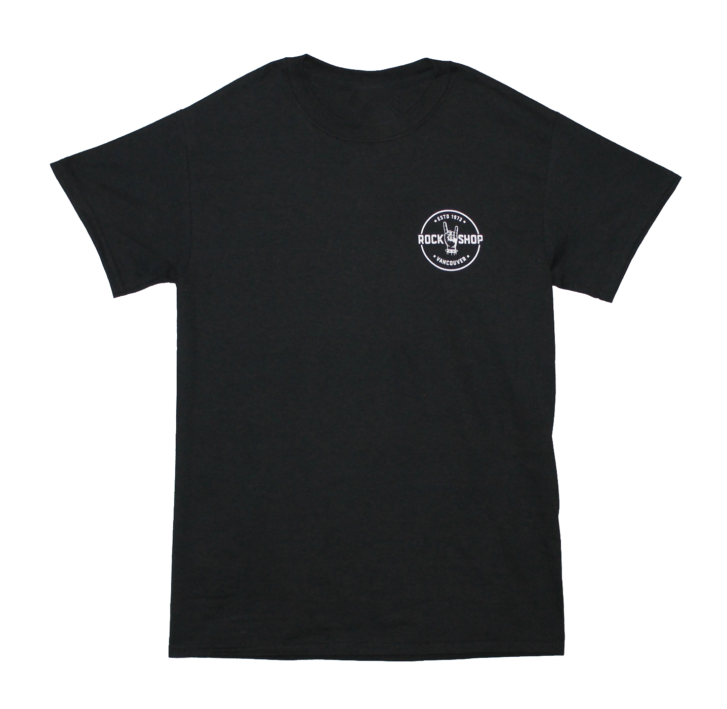 Rock Shop Front Logo Shirt - Black - Vancouver Rock Shop